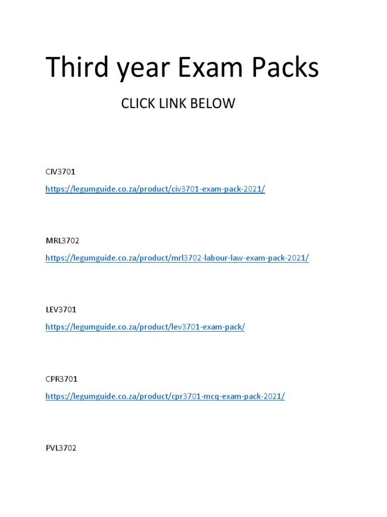 Lastest Exam Pack 2021 | PDF