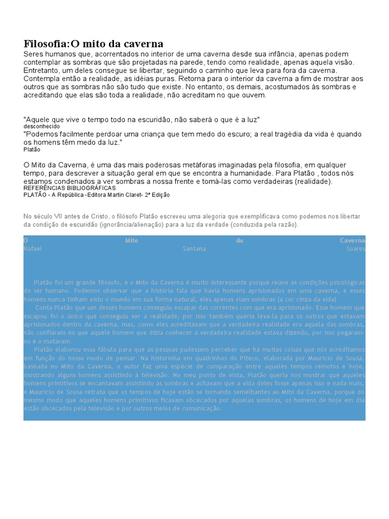 Os Croods e o Mito Da Caverna | PDF