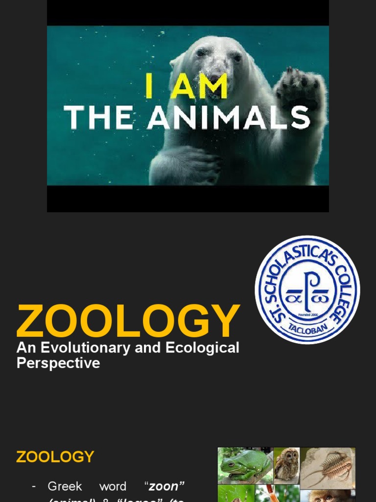 Lesson 1 - Zoology - An Evolutionary and Ecological Perspective | PDF