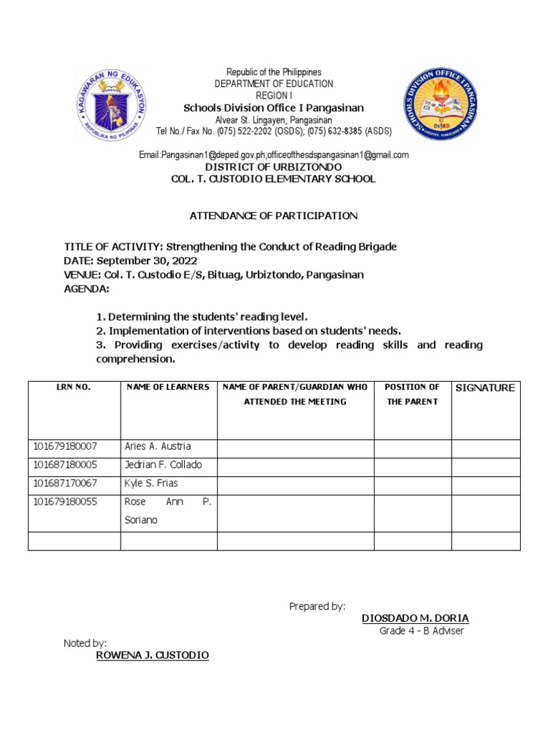 Notice Minutes and Attendance | PDF | Communication | Teaching