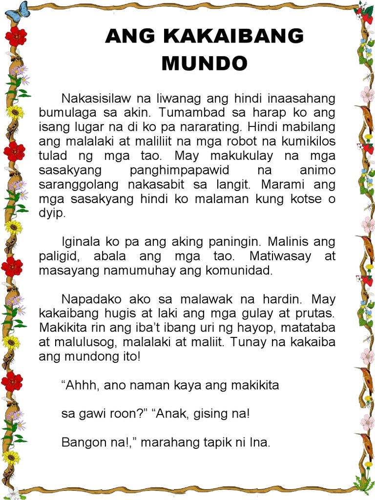 Mga Kuwento sa Filipino New | PDF