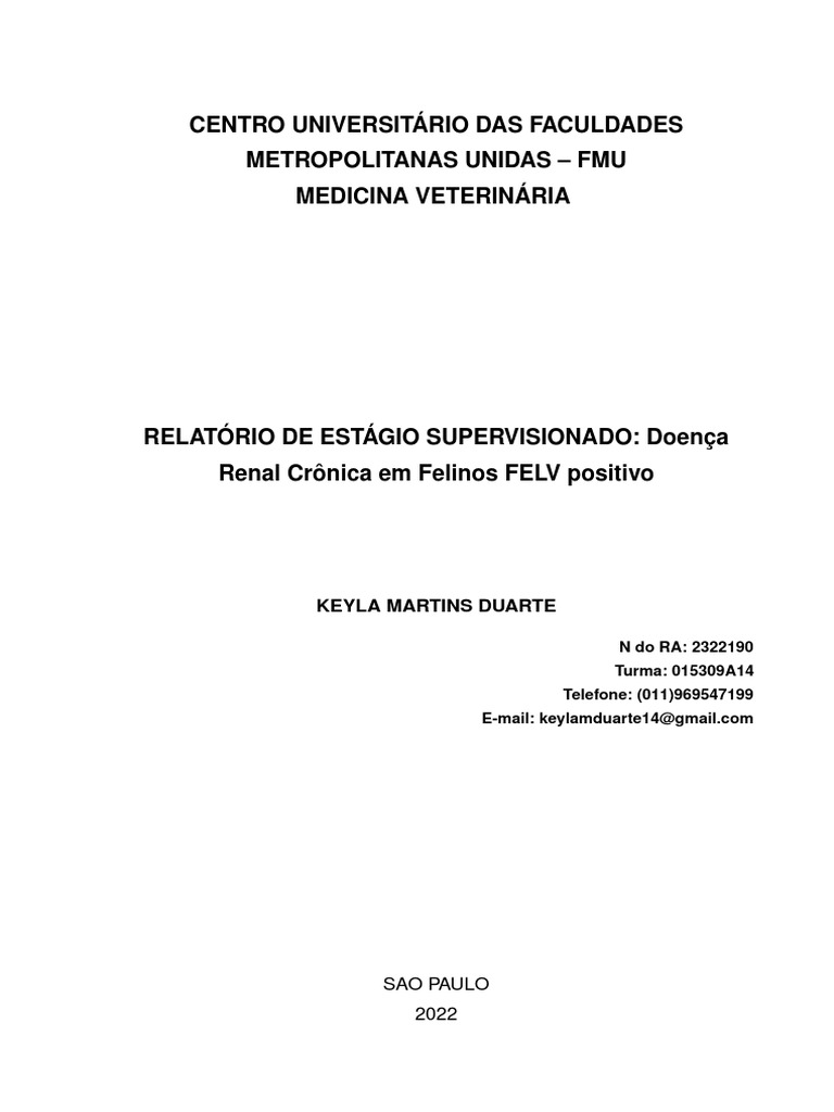 Centro Universitário Das Faculdades Metropolitanas Unidas - Fmu ...