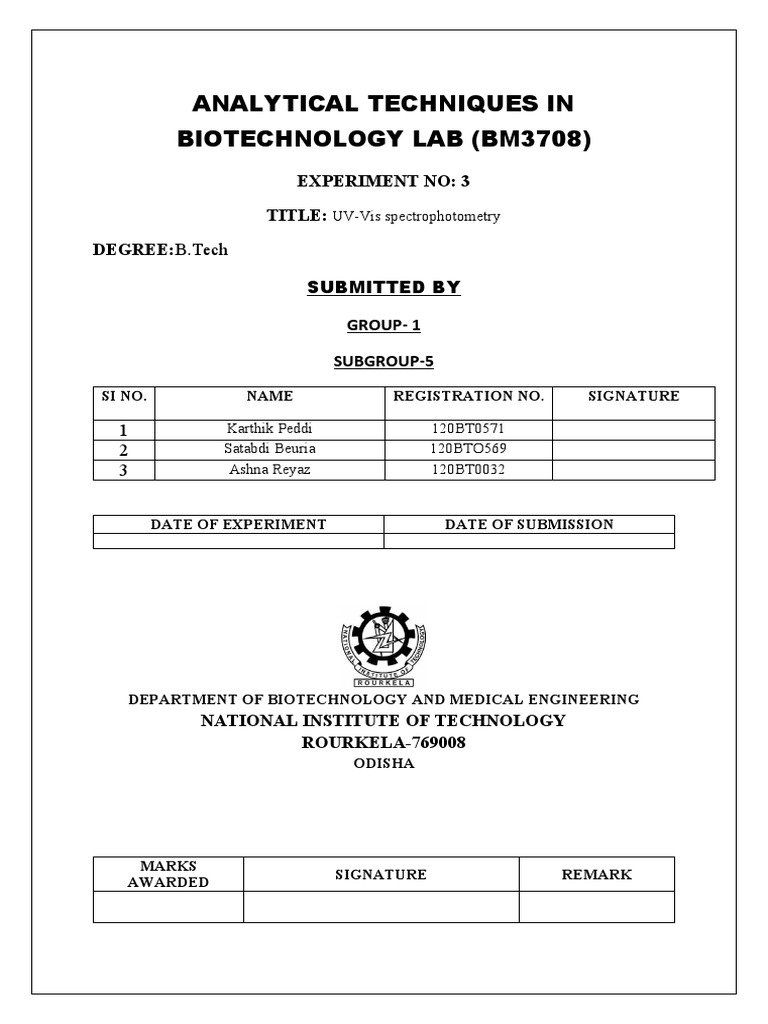 Atb 3 | PDF | Spectrophotometry | Ultraviolet–Visible Spectroscopy