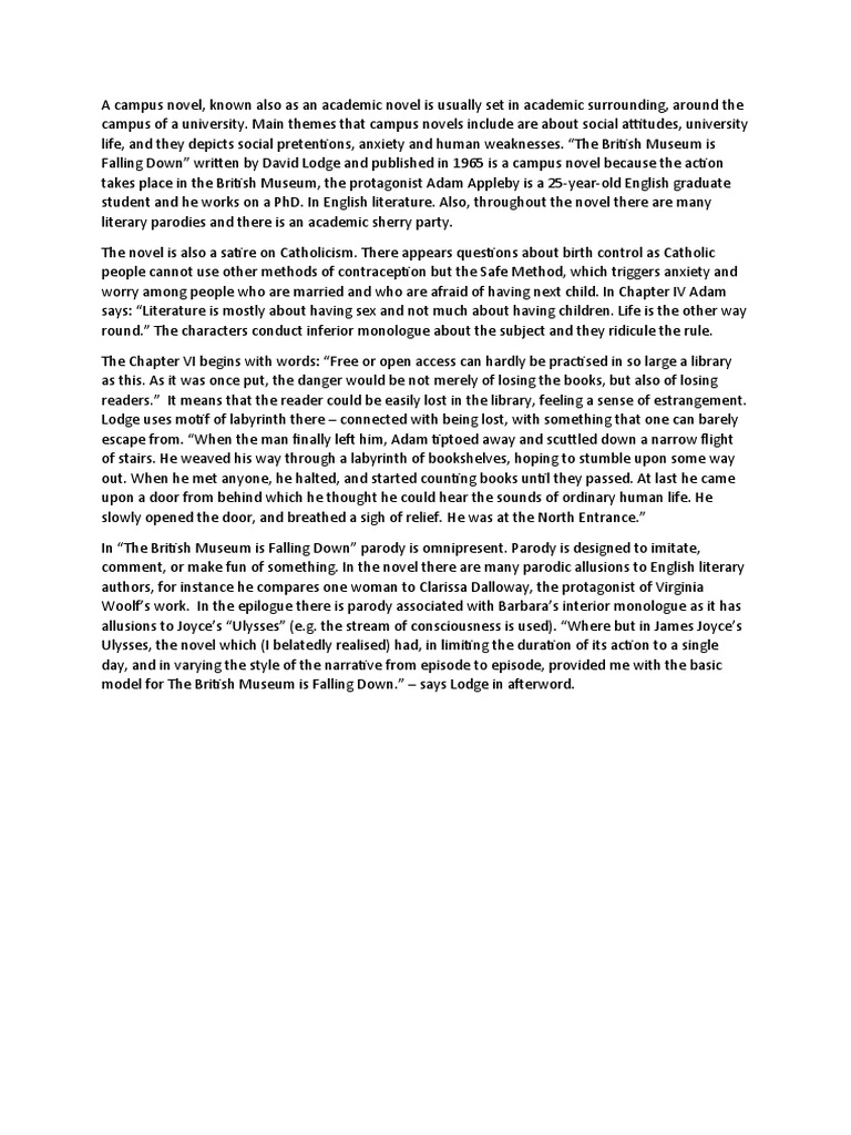 "Campus Novel: Satire in Academia" | PDF