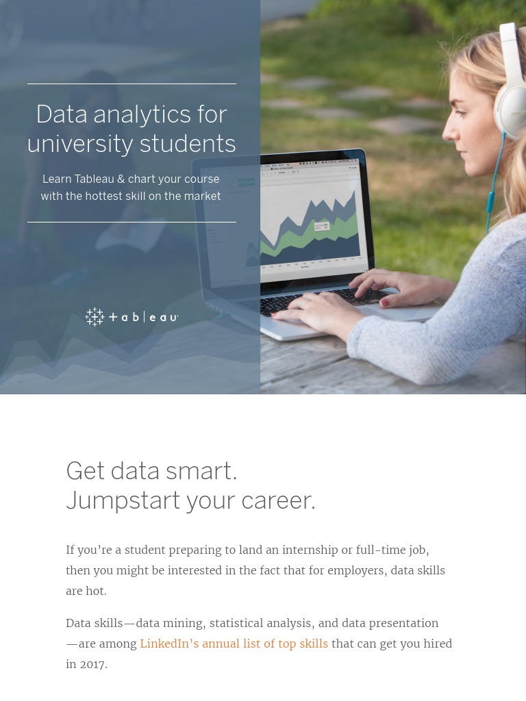 Tableau Software Data Analytics For Student | PDF | Analytics | Data