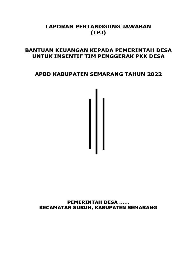 Format SPJ Insentif PKK Desa | PDF