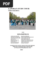 CONTOH LAPORAN STUDY TOUR KE YOGYAKARTA Kelompok 1 | PDF