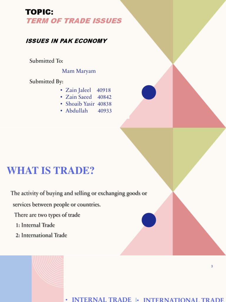 Pakistan's Terms of Trade Challenges | PDF | Business