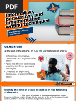 English A CSEC Argumentative - Persuasive Essay April 9 2024 | PDF ...