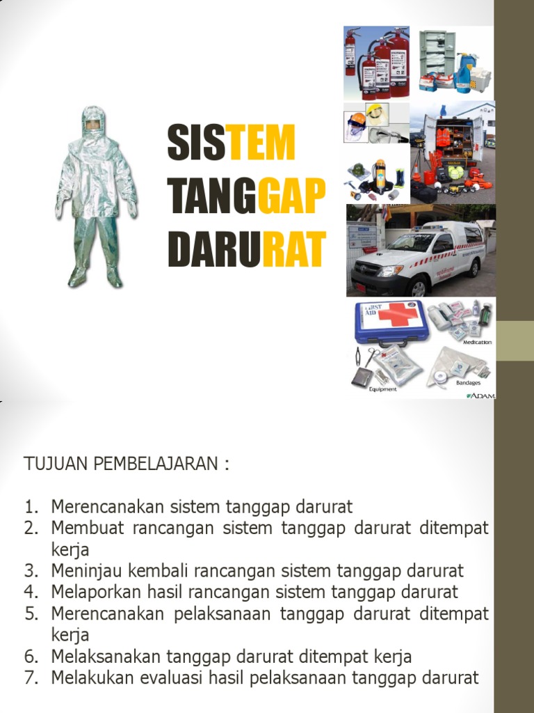 Rencana dan Prosedur Tanggap Darurat K3 | PDF
