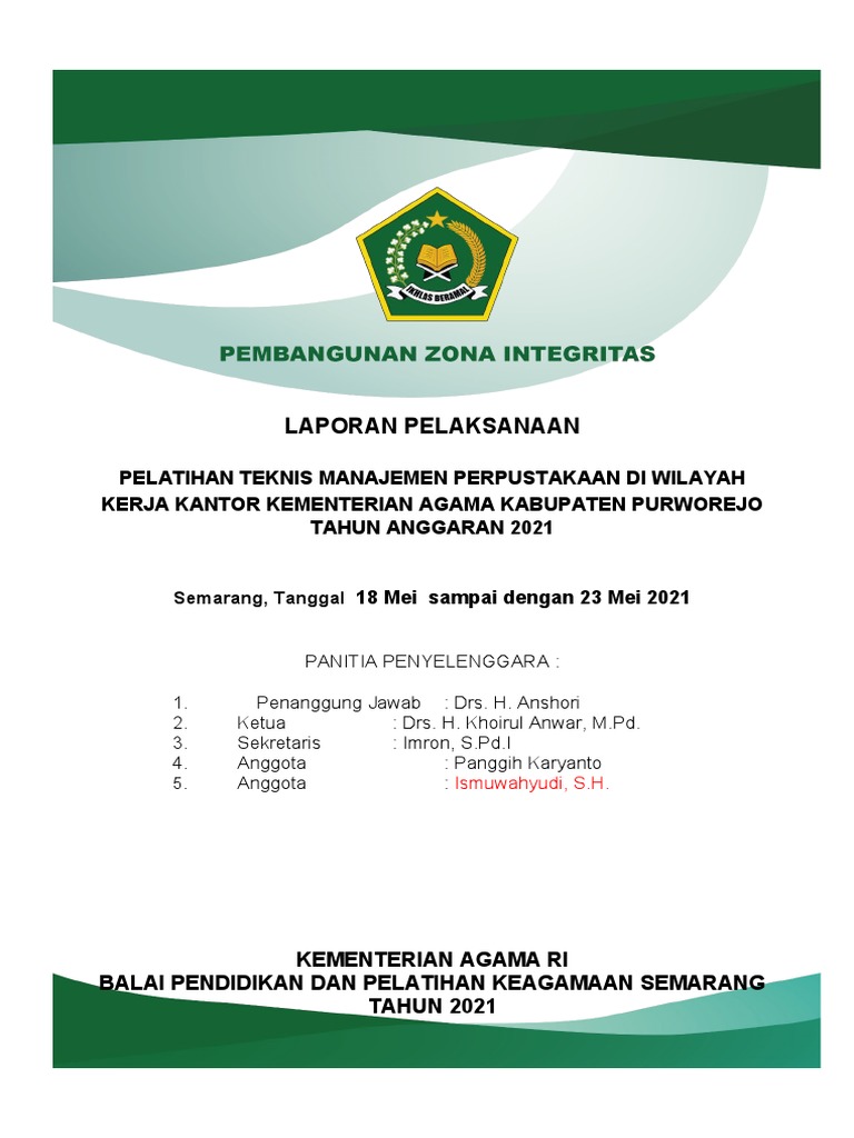 Pelatihan Manajemen Perpustakaan 2021 | PDF