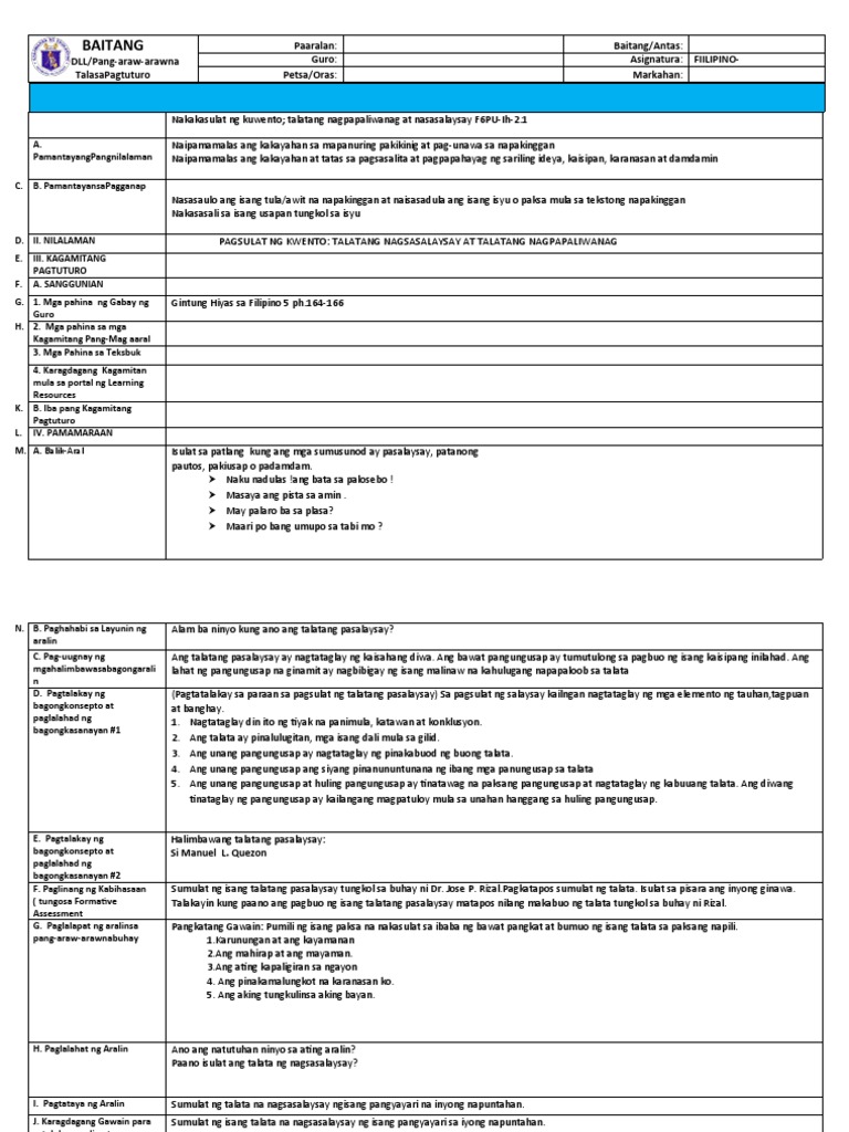 DLL Fil-Week 8 | PDF
