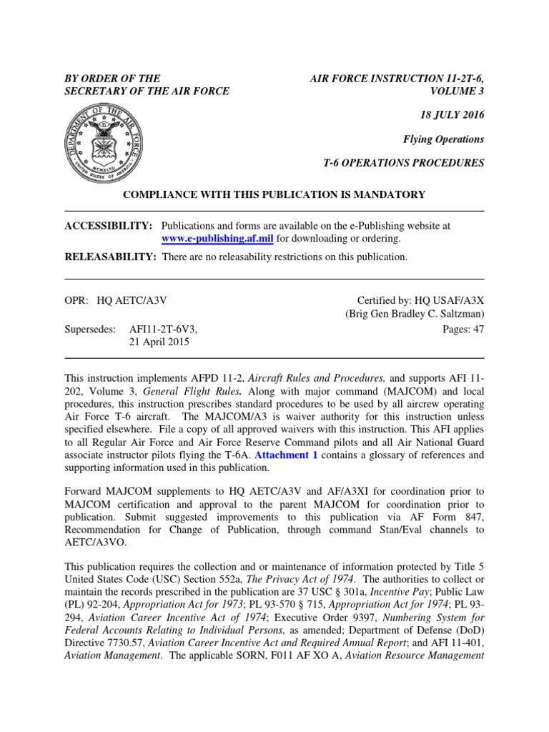 Afi11 2t 6v3.pd | PDF | Visual Flight Rules | Instrument Flight Rules
