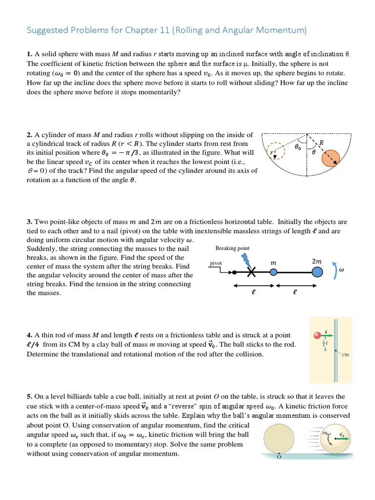 CH 11 AngularMomentum | PDF | Angular Momentum | Kinetic Energy