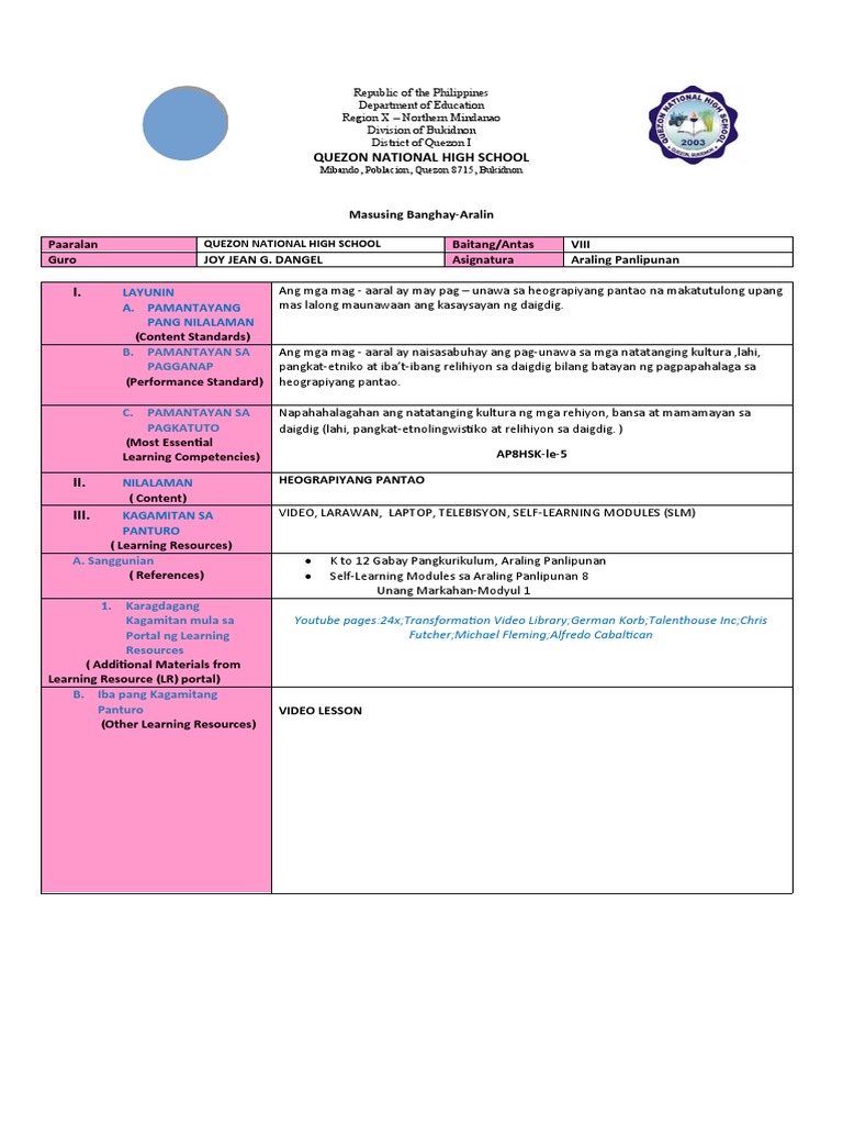 Ap LP Heograpiyang Pantao | PDF