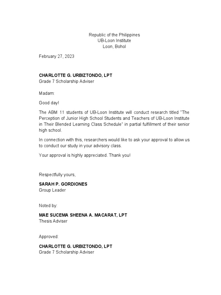 Letter For Advisers and For The Principal | PDF | Middle Schools | Youth Letter For Advisers and For The Principal | PDF | Middle Schools | Youth