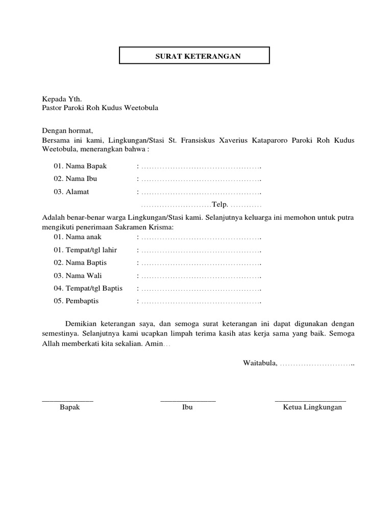 Suket Sakramen Karisma | PDF