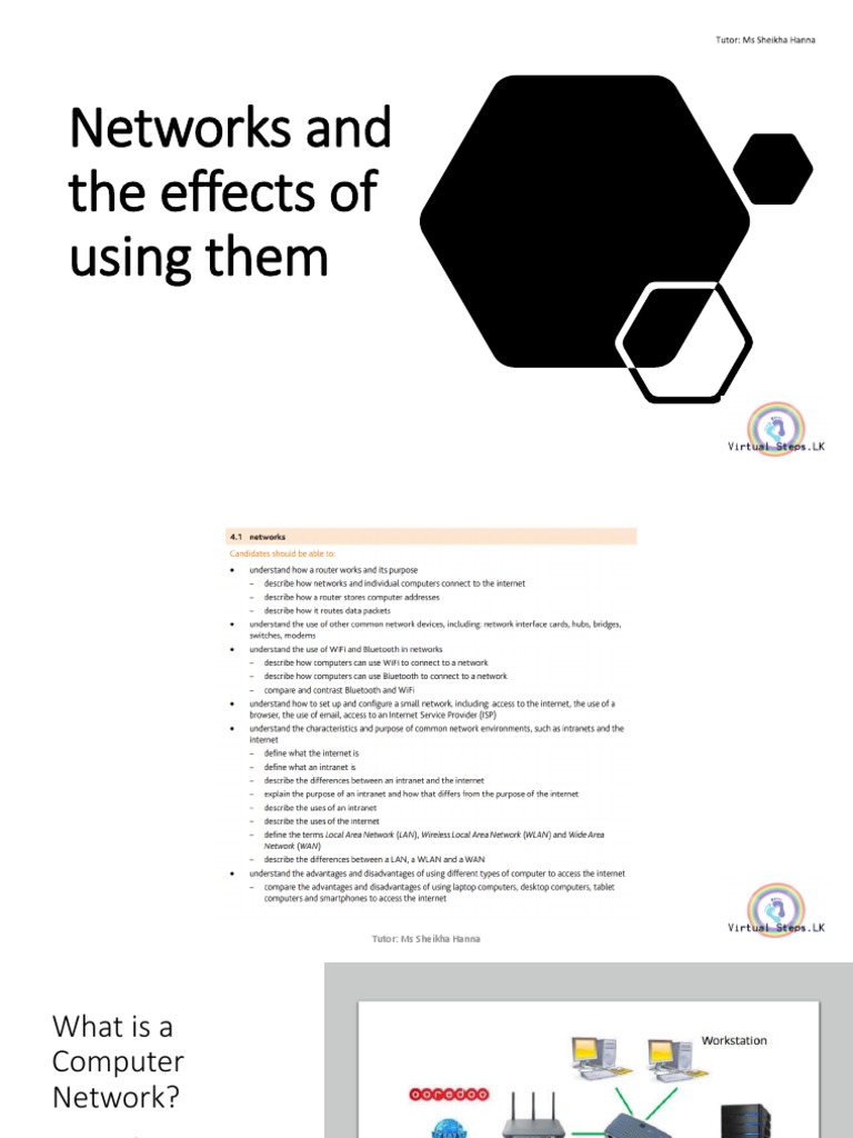 Cambridge IGCSE ICT - Chapter 4 - Networks and The Effects of Using ...