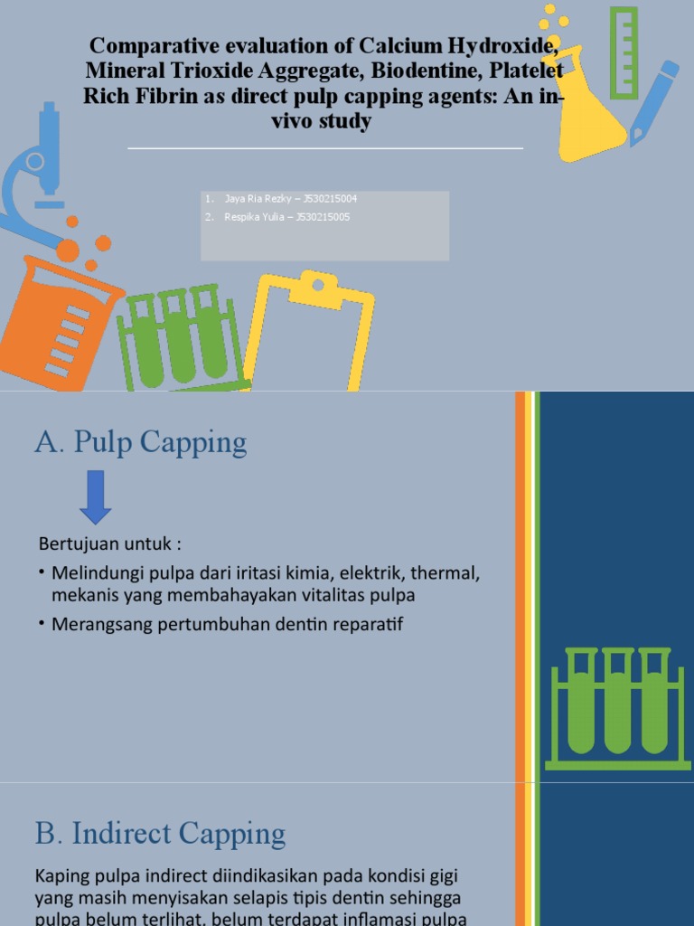 Direct and Indirect Pulp Capping 2 | PDF | Griya & Taman | Sains ...