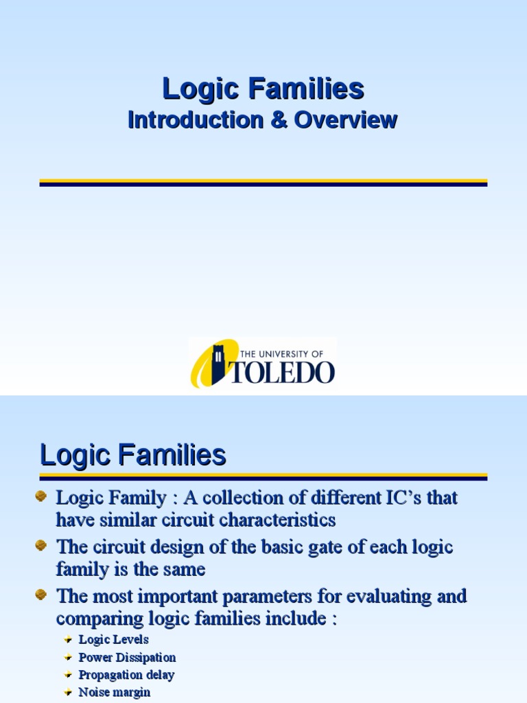 Logic Families | Download Free PDF | Field Effect Transistor | Logic Gate