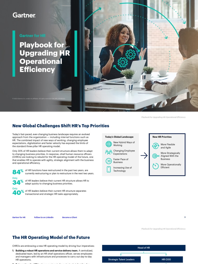 Playbook For Upgrading HR Operational Efficiency | PDF | Automation ...
