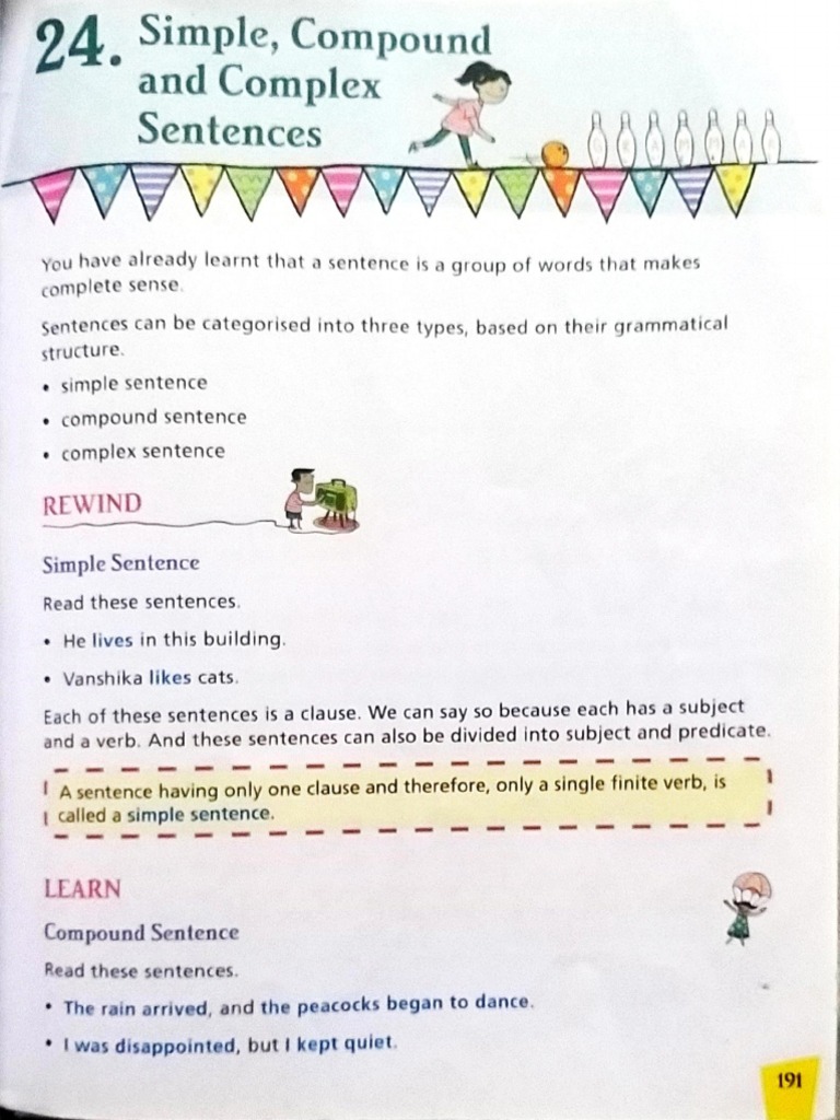 Simple, Compound and Complex Sentences | PDF | Sentence (Linguistics ...