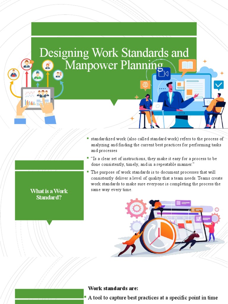 Design Work Standards and Manpower Planning | PDF | Business Process ...