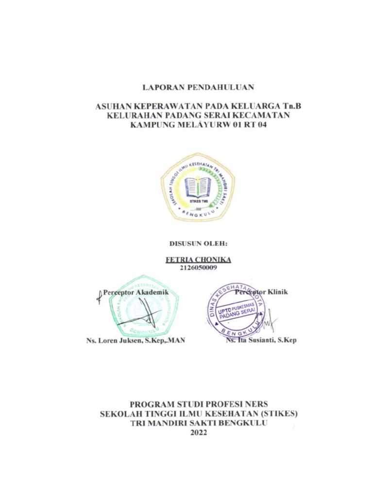 Fetria Chonika (LP, LK Keluarga) | PDF