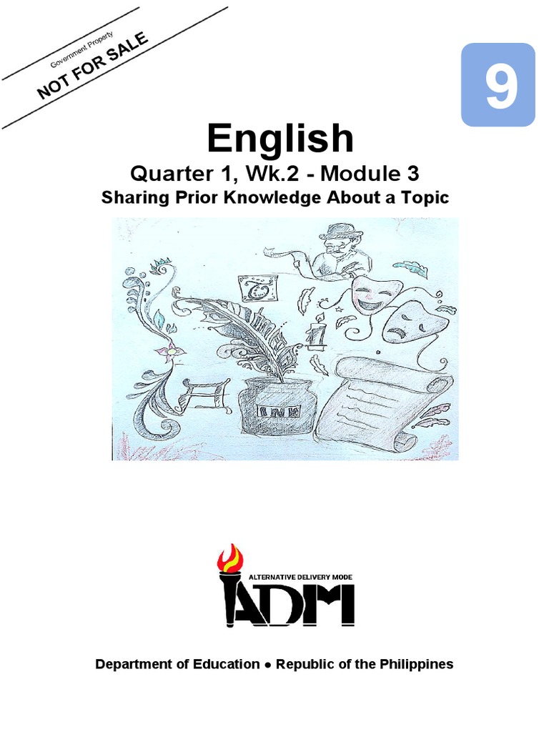 English9 Q1 W2 Mod3 Sharing Prior Knowledge About A Topic v3 | PDF ...