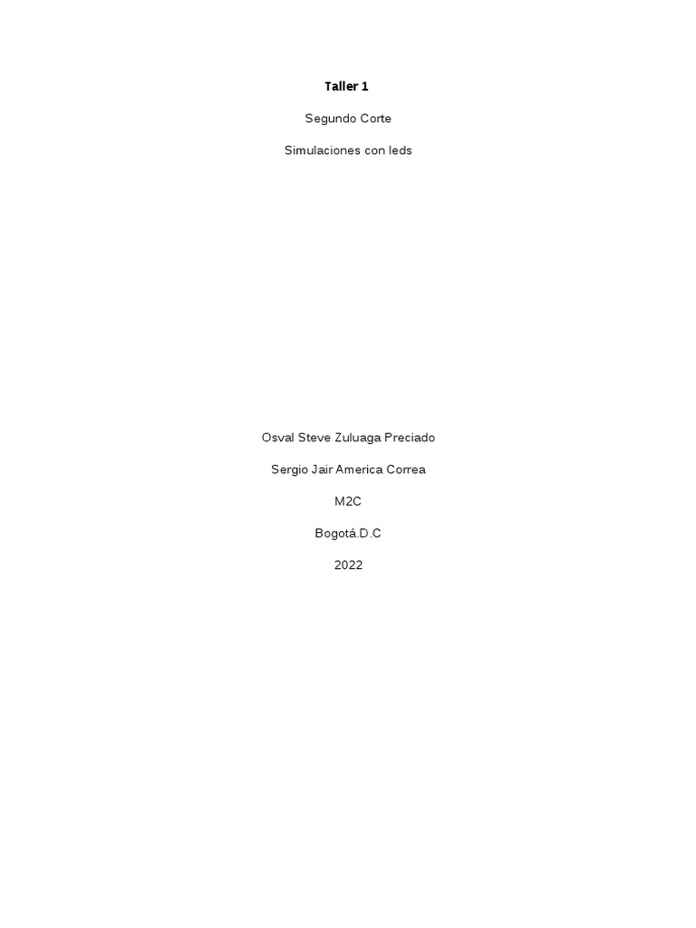 Simulaciones En Tinkercad Pdf Pdf