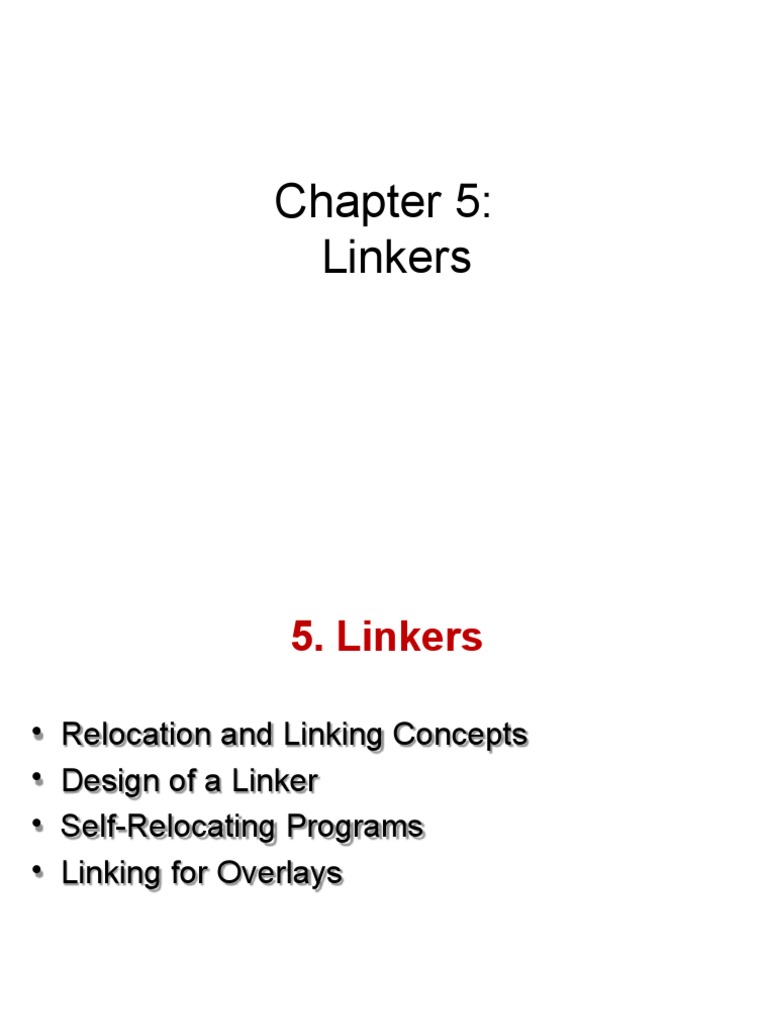 Chapter5linker 160804054856 | PDF | Software | Implementation