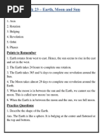 Earth's Rotation and Revolution (Grade 6) - Free Printable Tests and ...