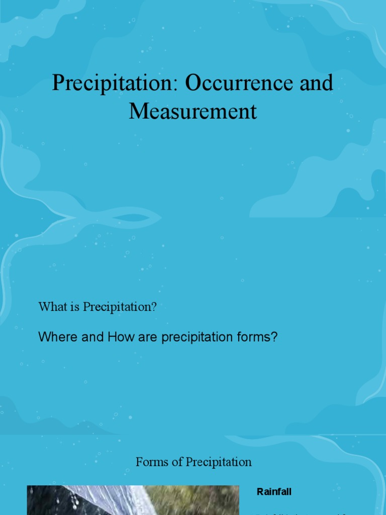 Precipitation | Download Free PDF | Precipitation | Rain