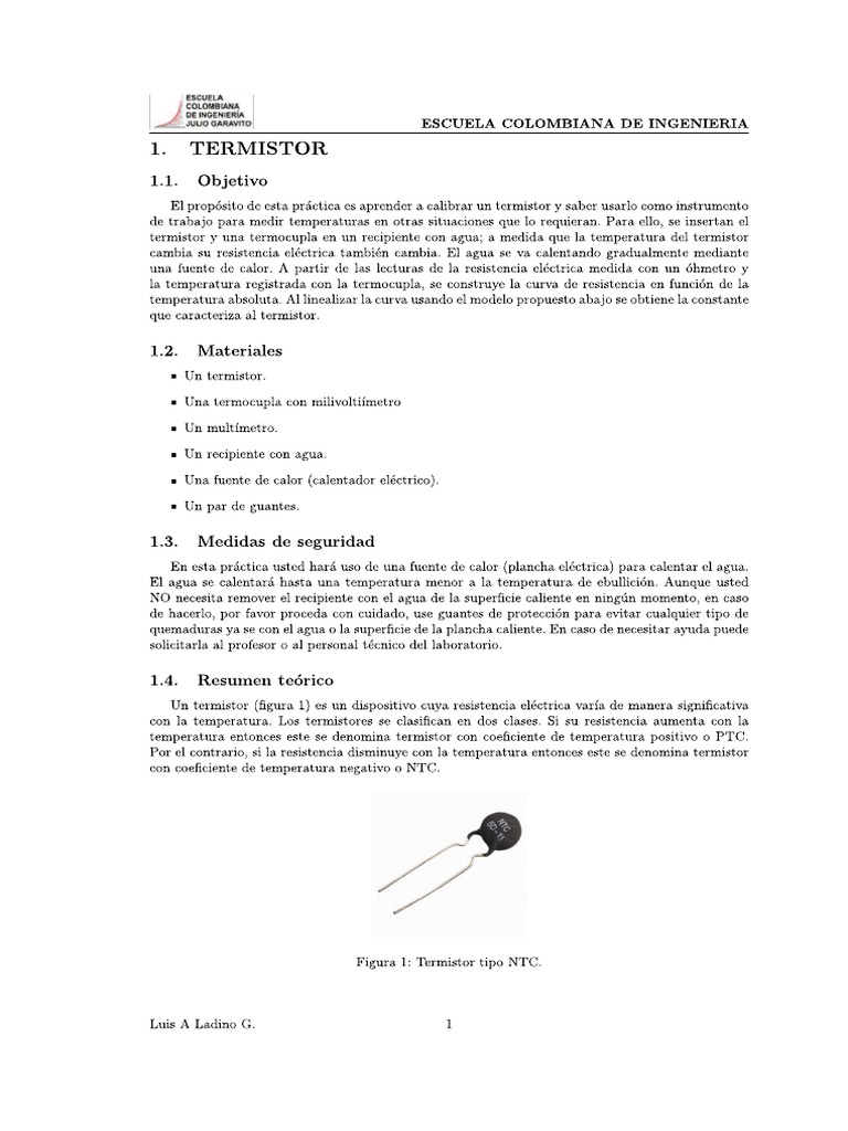 Termistor | PDF
