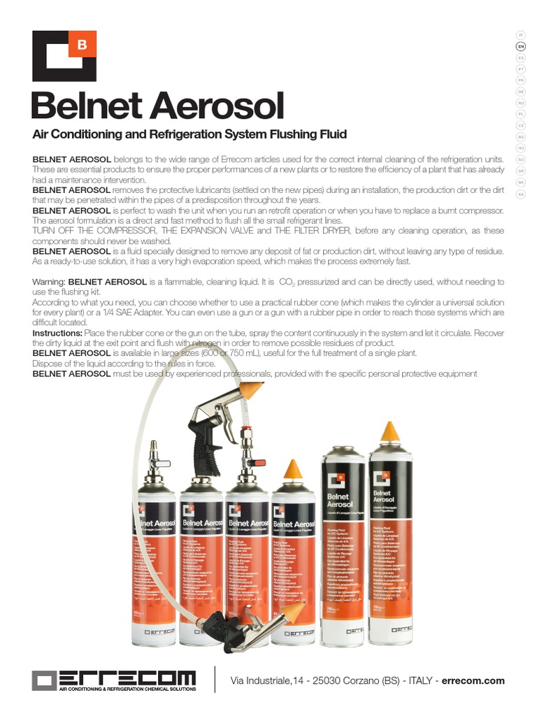 Belnet Aerosol Product Flyer | PDF