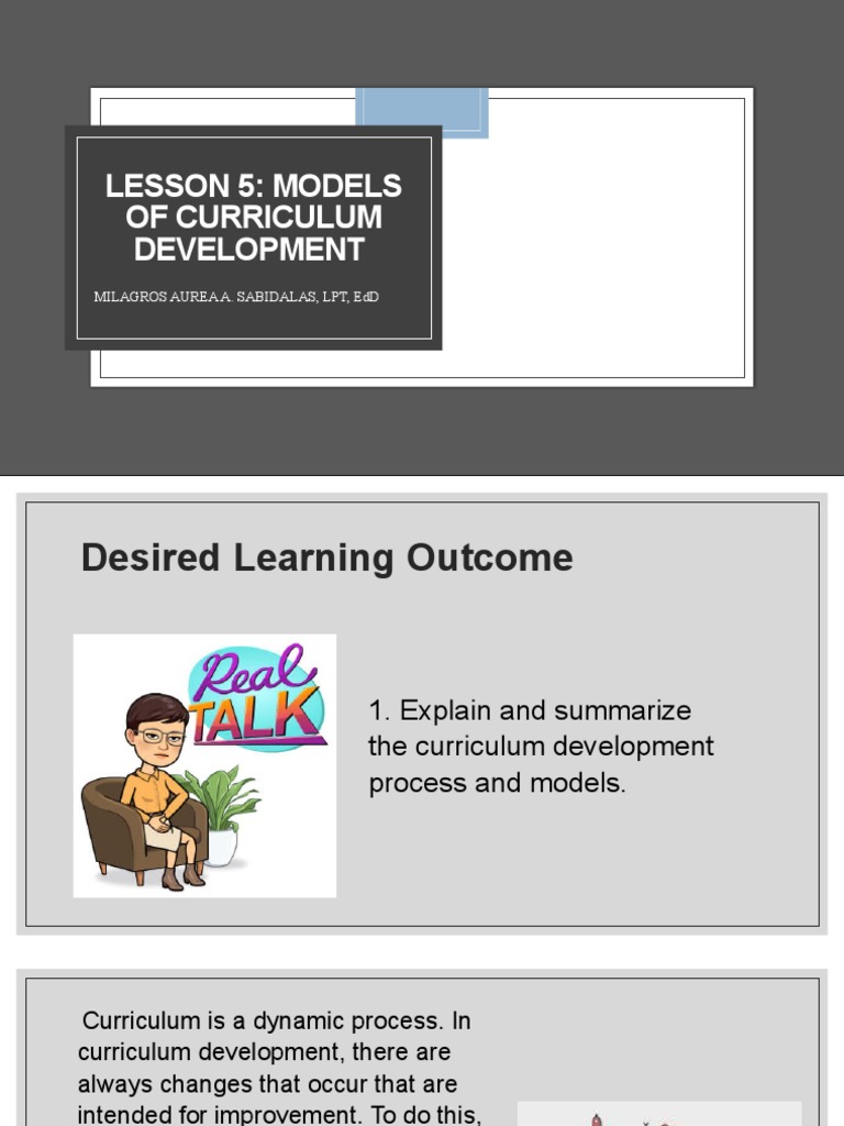 Curriculum Development Models Explained | PDF | Curriculum | Teachers
