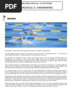 Introduction to Swimming Module | PDF | Swimming | Buoyancy