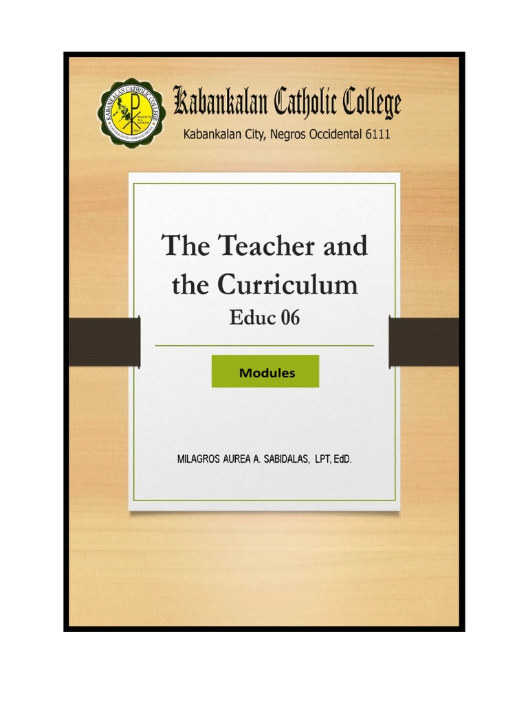 Module 1 1 | PDF | Curriculum | Teachers Module 1 1 | PDF | Curriculum | Teachers