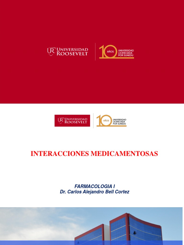 Tema 14 Interacciones Medicamentosas | PDF | Medicamentos con receta | Farmacología