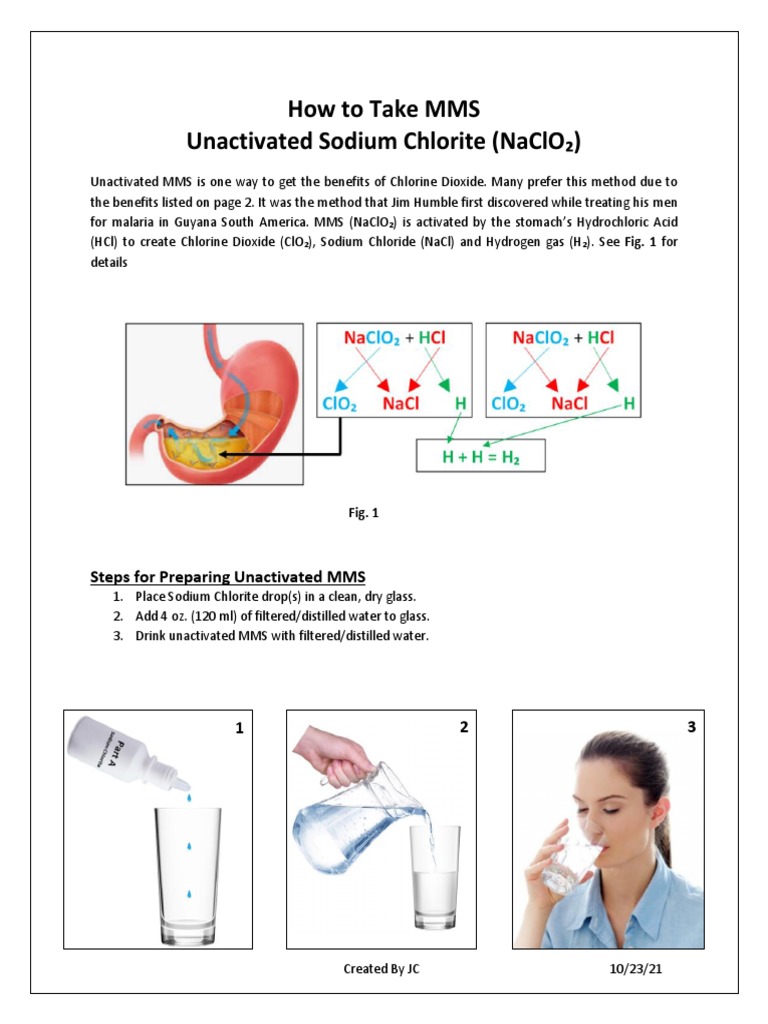 How To Take MMS and Its Benefits | PDF | Chlorine | Hydrochloric Acid