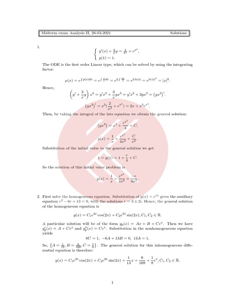 2021 Midterm Solutions Pdf Limit Mathematics Functions And Mappings