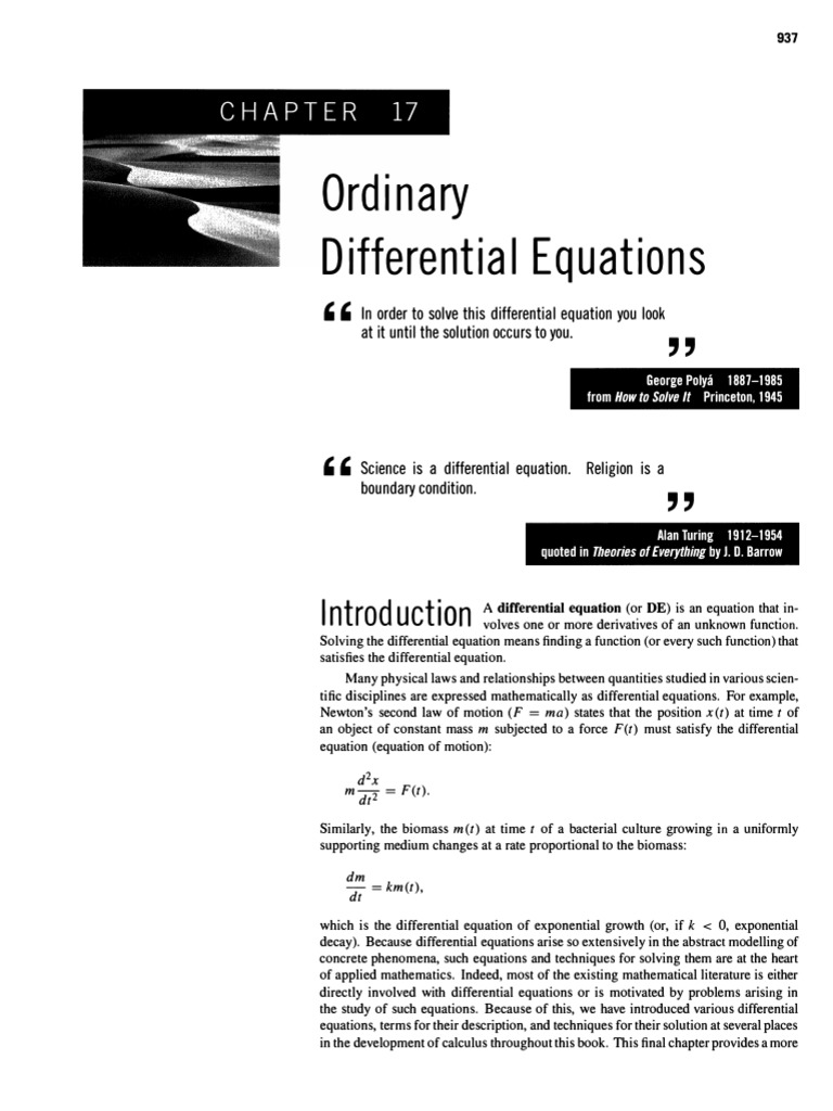 Adams Chapter 17 | PDF | Equations | Differential Equations