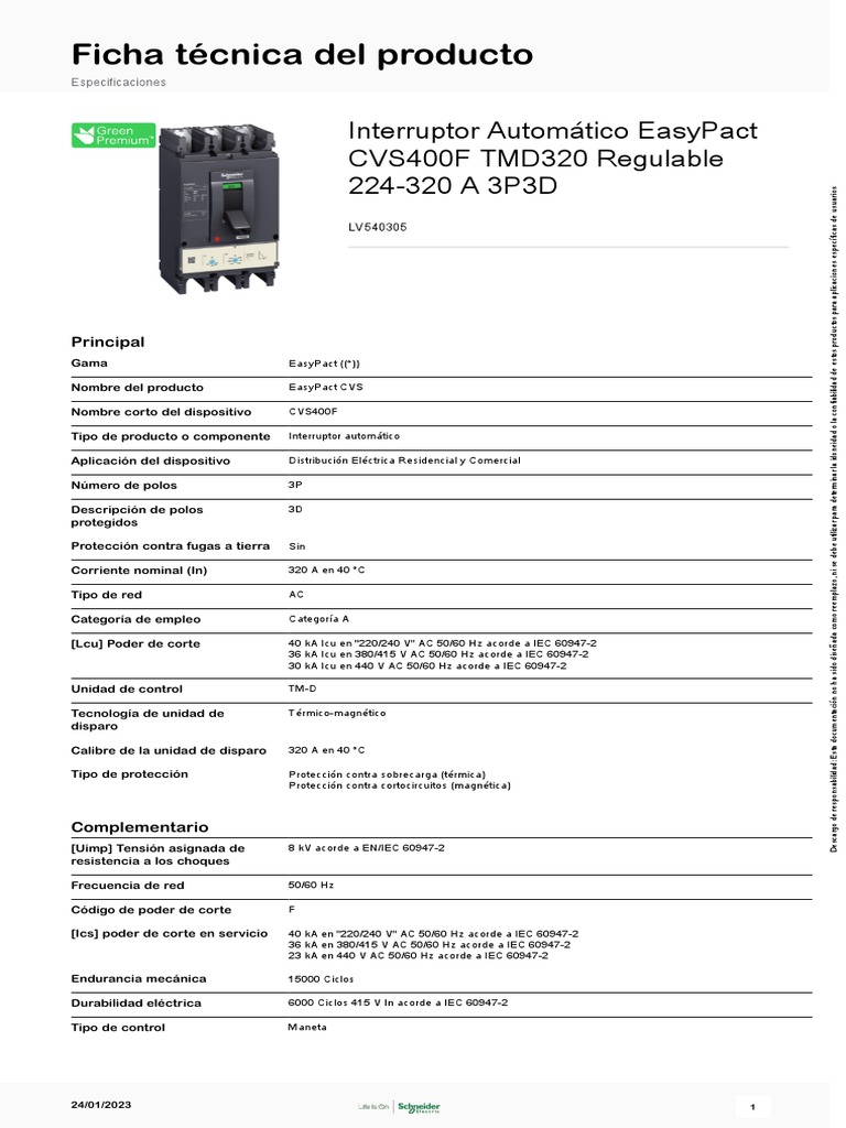 Easypact Cvs Lv540305 | PDF