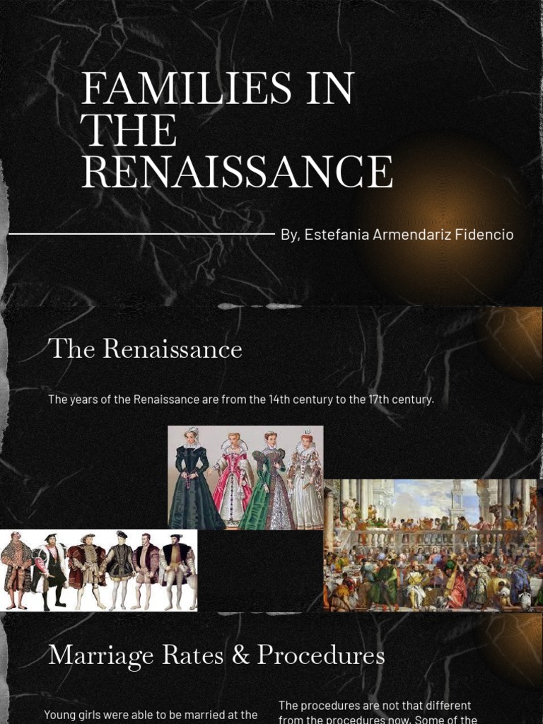 The Renaissance | PDF | Marriage