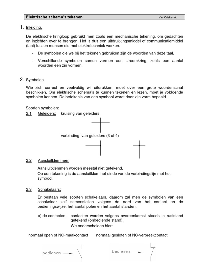 Elektrische Schema's Tekenen | PDF