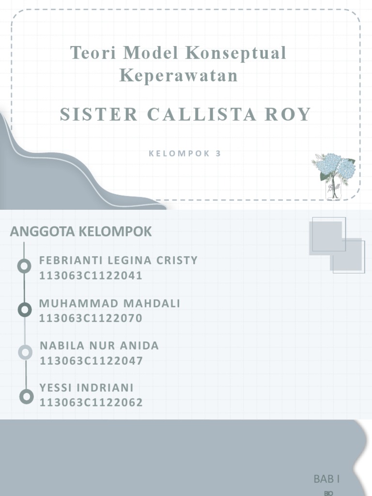 Teori Model Konseptual Keperawatan Sister Callista Roy | PDF