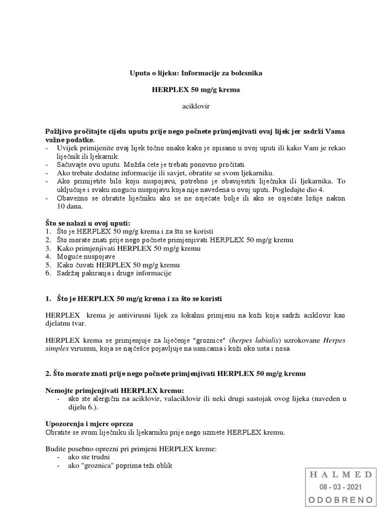 Simplex Virusom, Koja Se Najčešće Pojavljuje Na Usnicama I Koži Oko ...