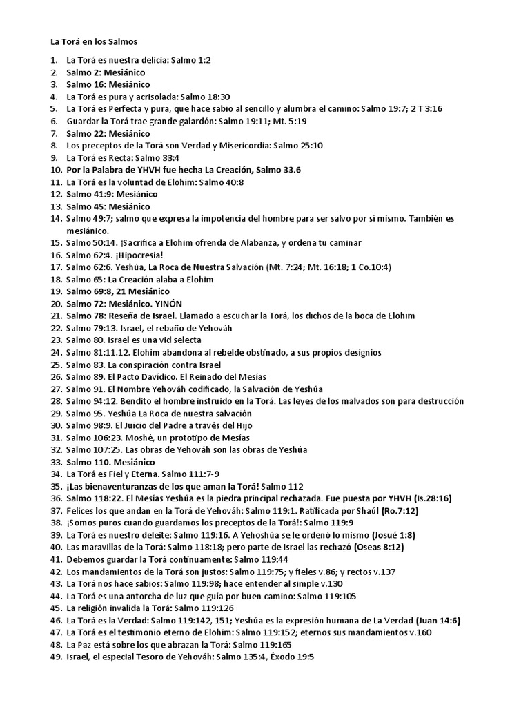 La Importancia de La Torá | PDF | Salmos | Libros de la Biblia hebrea