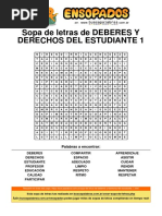 Sopa de Letras de Sustantivos Adjetivos y Verbos 2 | PDF