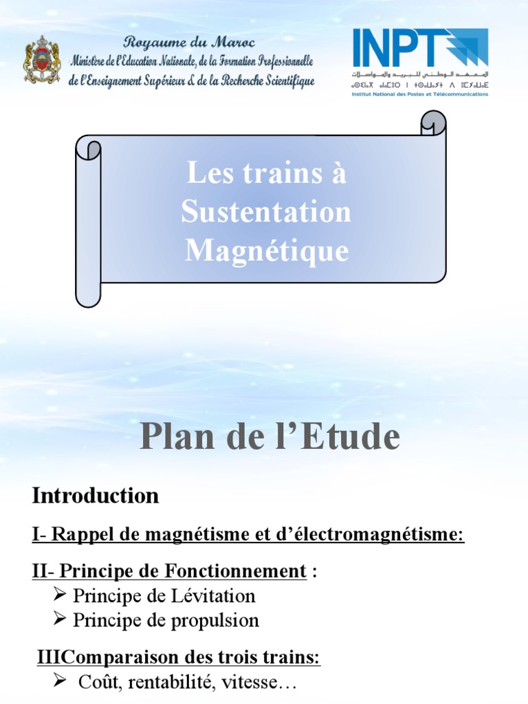 Fonctionnement des Trains Maglev | PDF | Champ magnétique ...